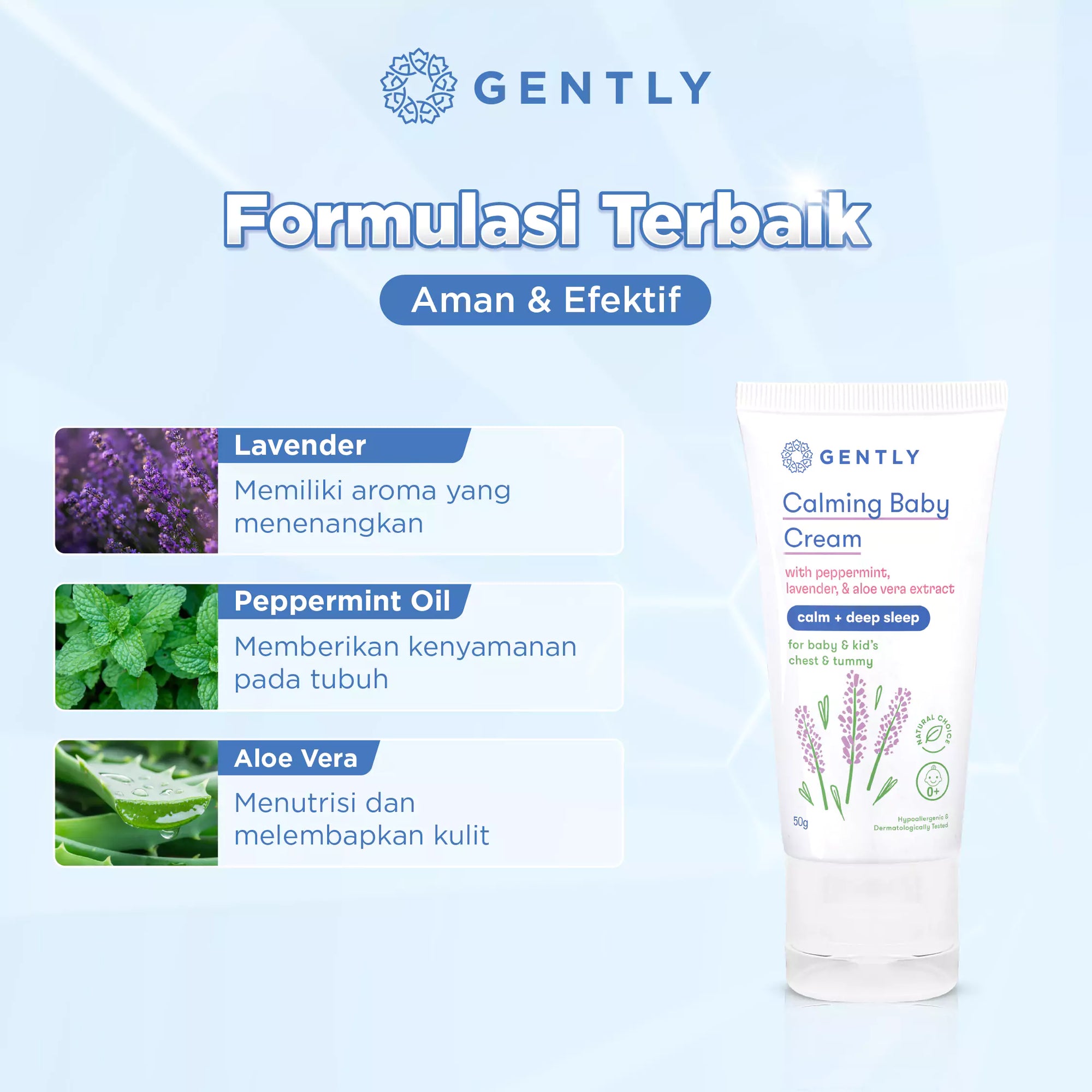 Gently Calming Baby Cream 50gr - GENTLY