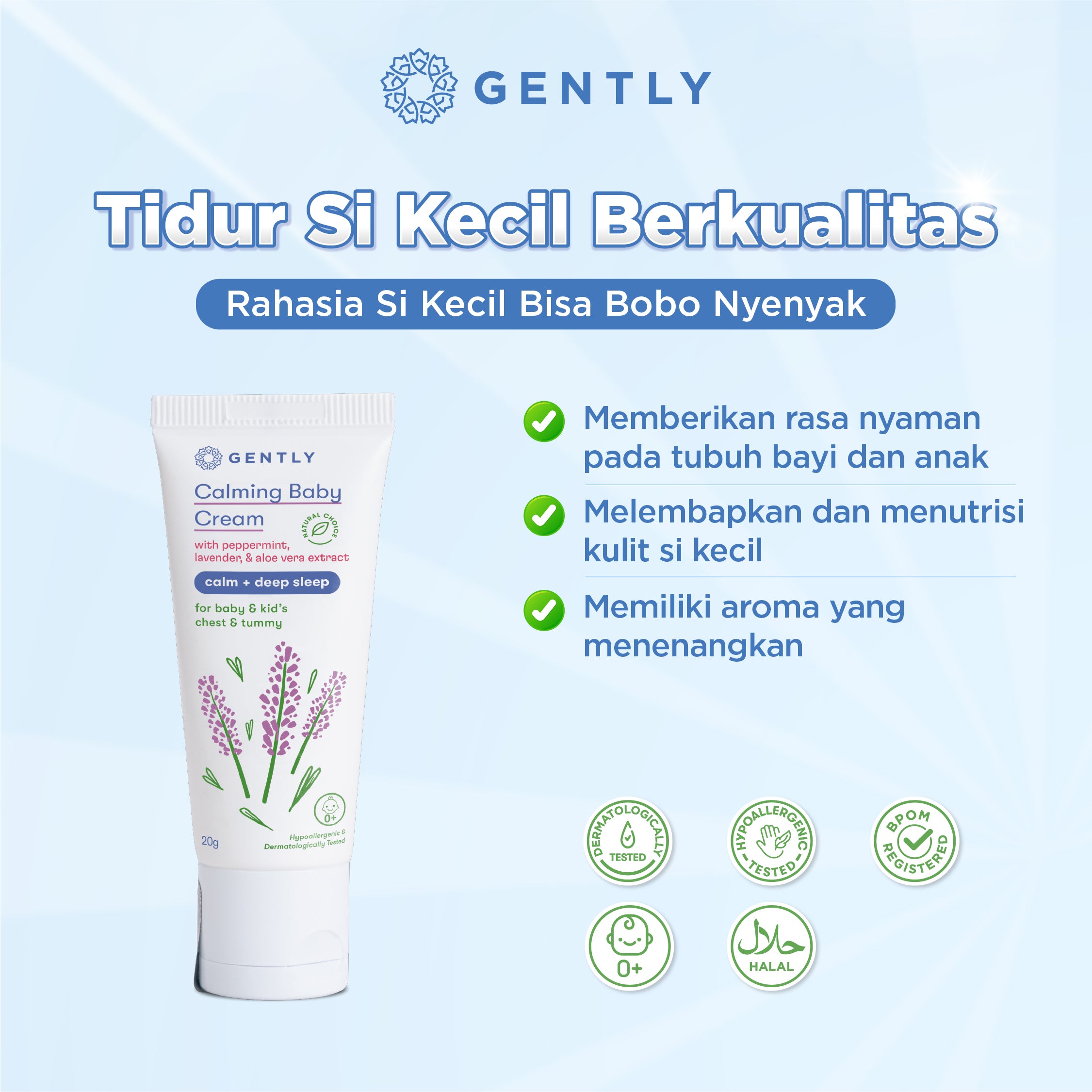 Calming Baby Cream 20gr - GENTLY