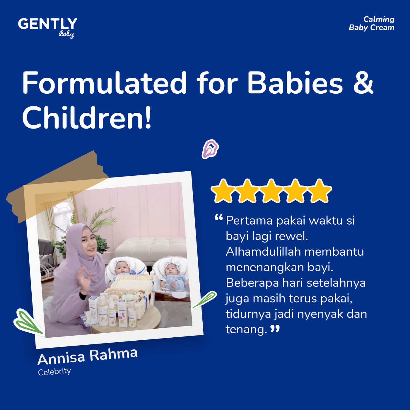Gently Calming Baby Cream 50gr - GENTLY