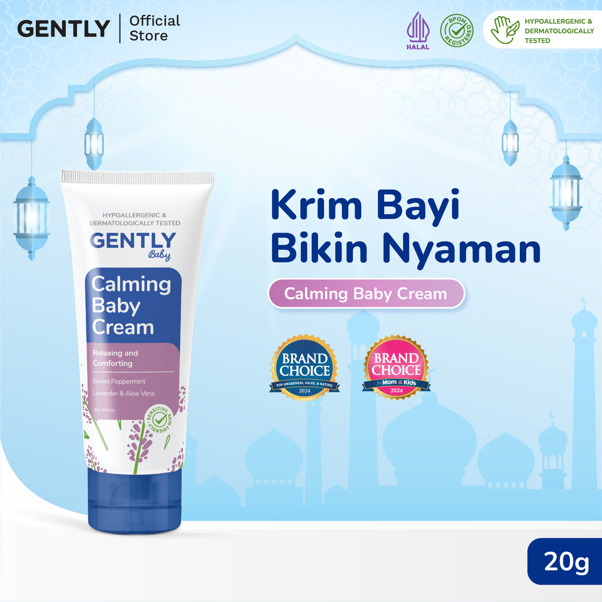 GENTLY Calming Baby Cream 20gr