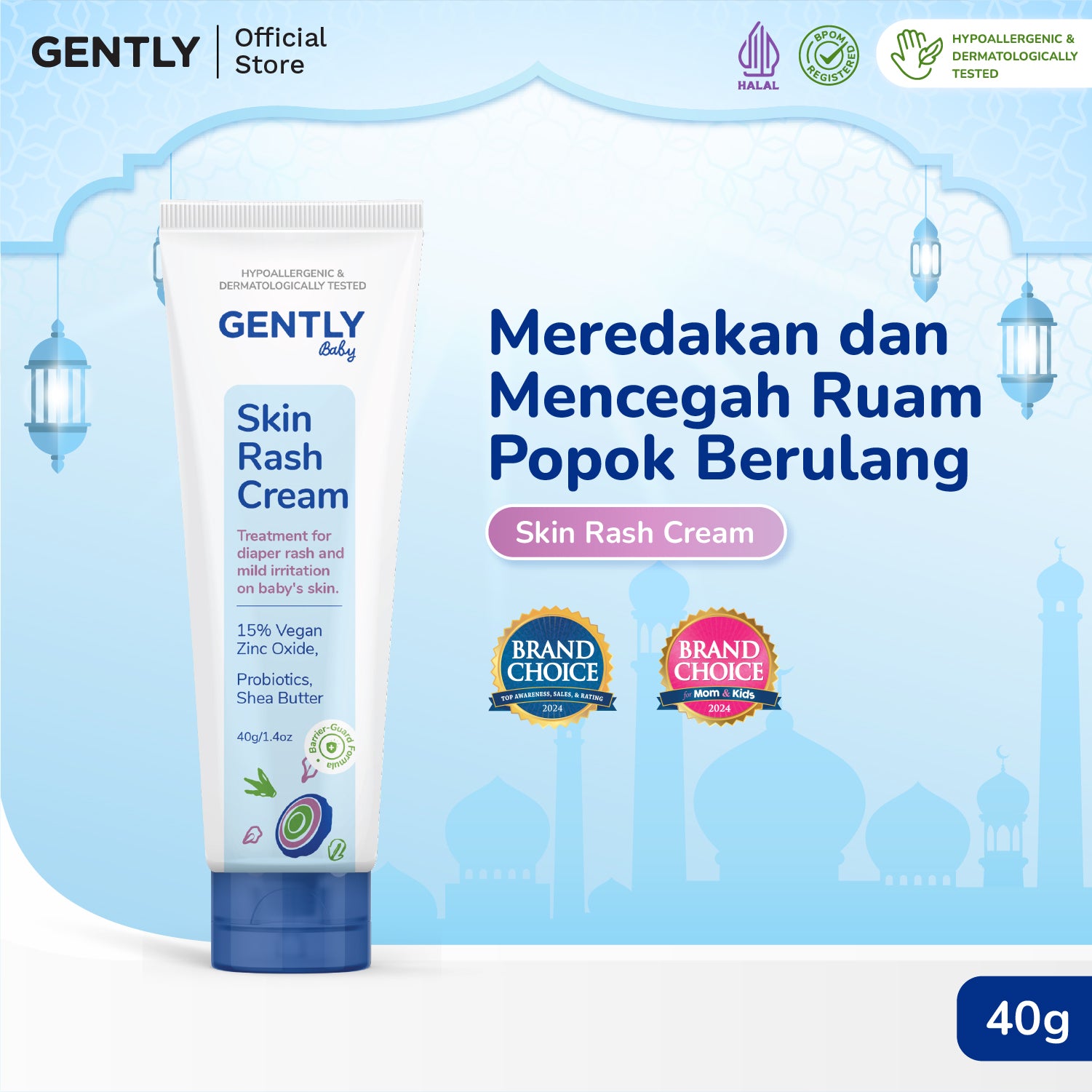 GENTLY Baby Rash Cream 20gr