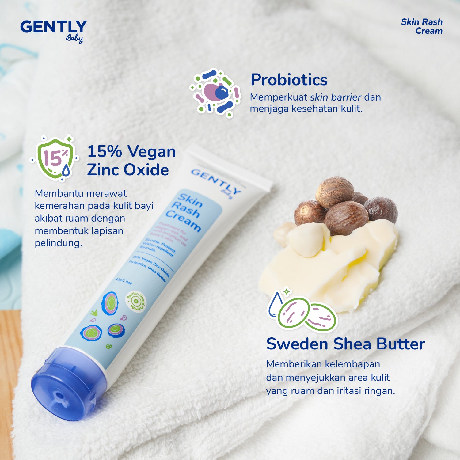 GENTLY Baby Rash Cream 20gr